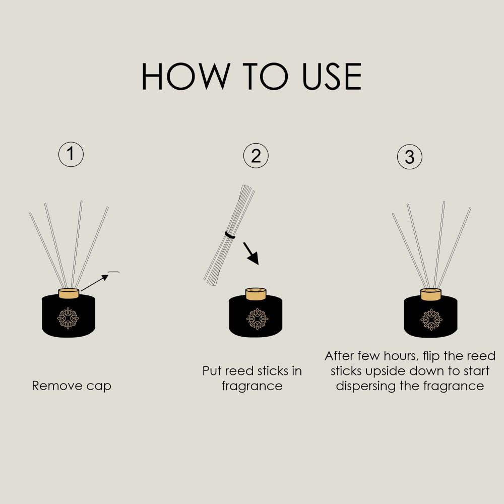 Black Oud Reed Diffuser Luxurious Home Fragrance | Shop Now - LLUM