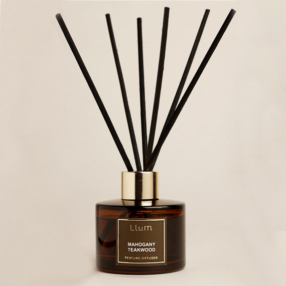 Mahogany Teakwood Reed Diffuser Home Fragrance | Shop Now - LLUM